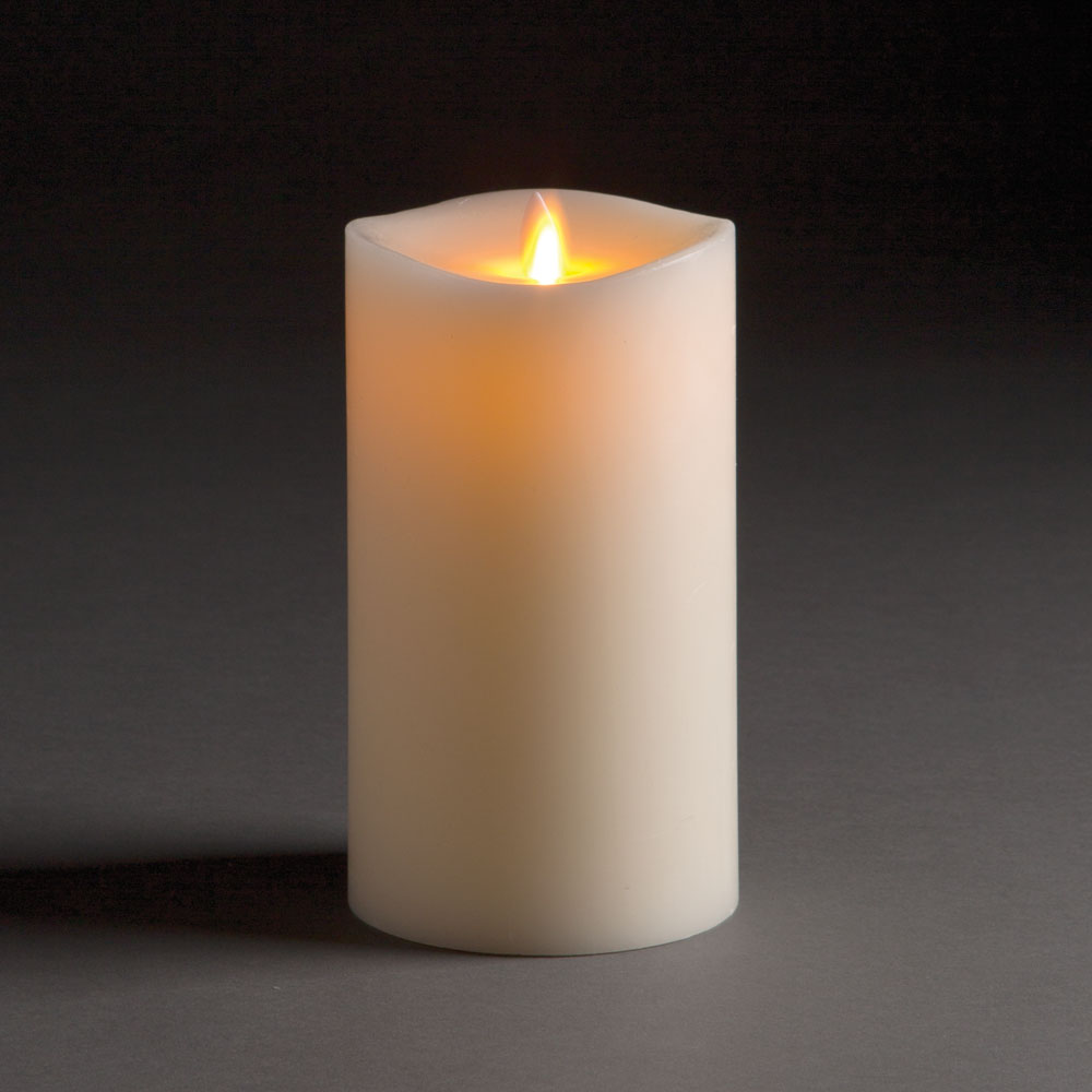 LIGHTLI MOVING FLAME INDOOR PILLAR 4" x 7" – Napa Home & Garden