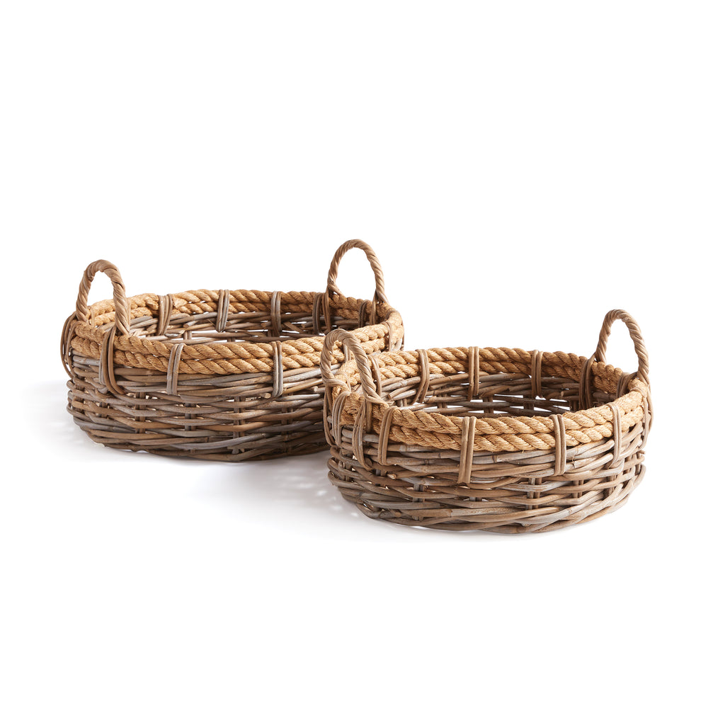 SONOMA LOW BASKETS, SET OF 2 – Napa Home & Garden
